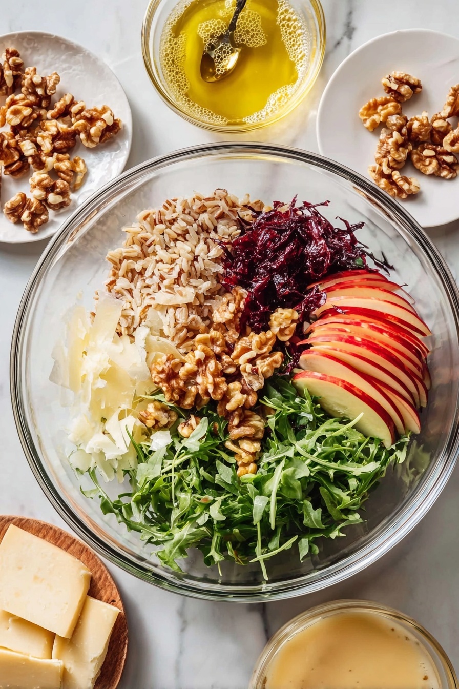Nutty Farro Salad with Apples and Greens – Fresh & Delicious