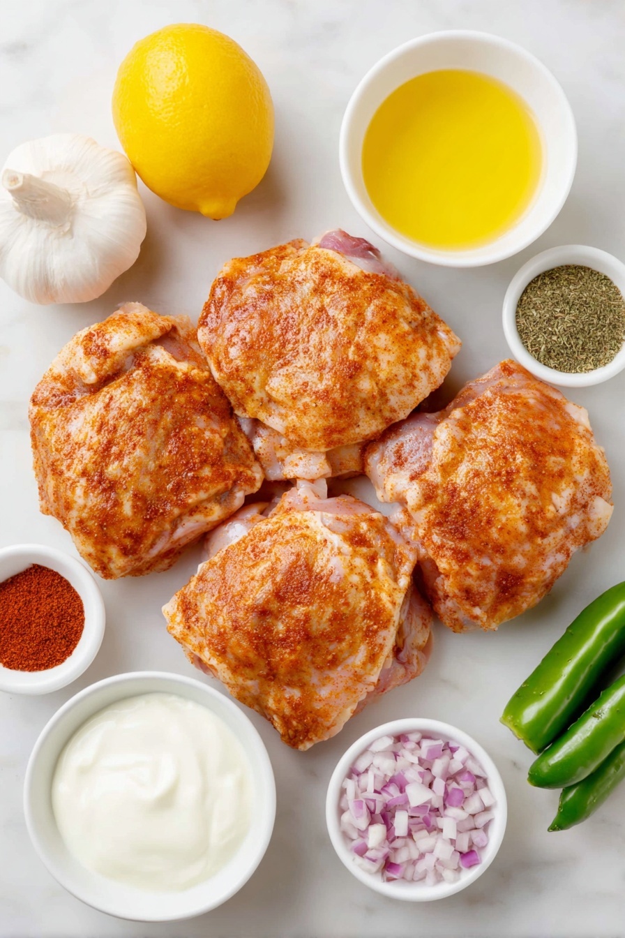 Spicy Mediterranean Chicken with Creamy Cucumber Salad – Burst of Flavors