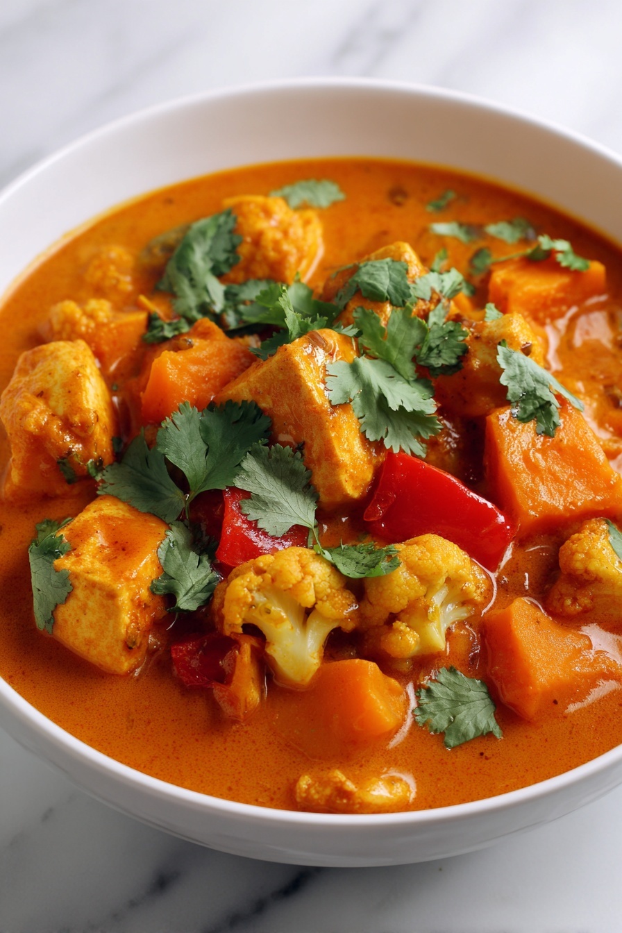 Vegetarian Tofu Coconut Curry | Delicious & Healthy
