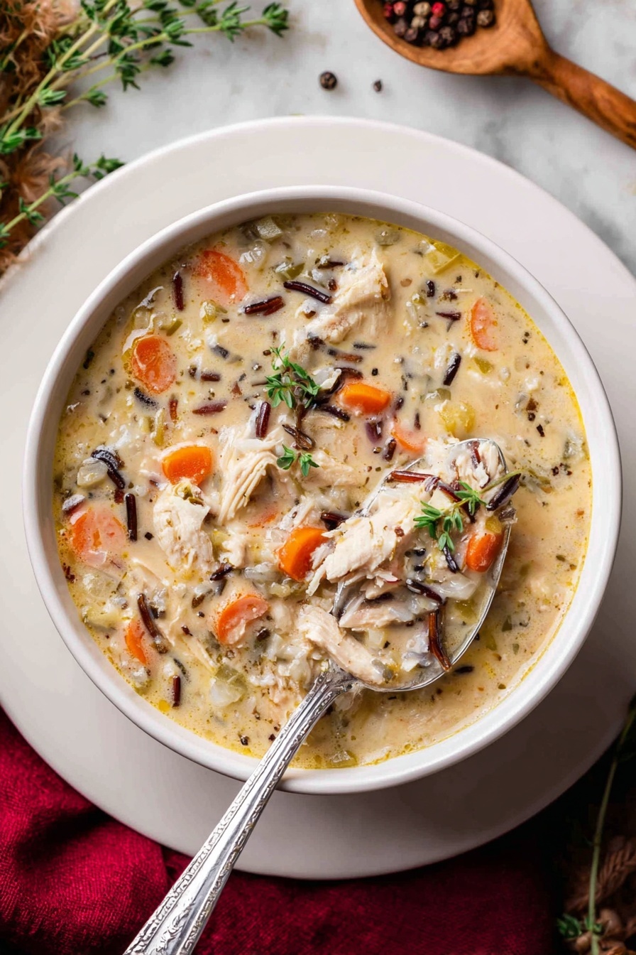 Creamy Chicken Wild Rice Soup | Cozy, Flavorful & Easy