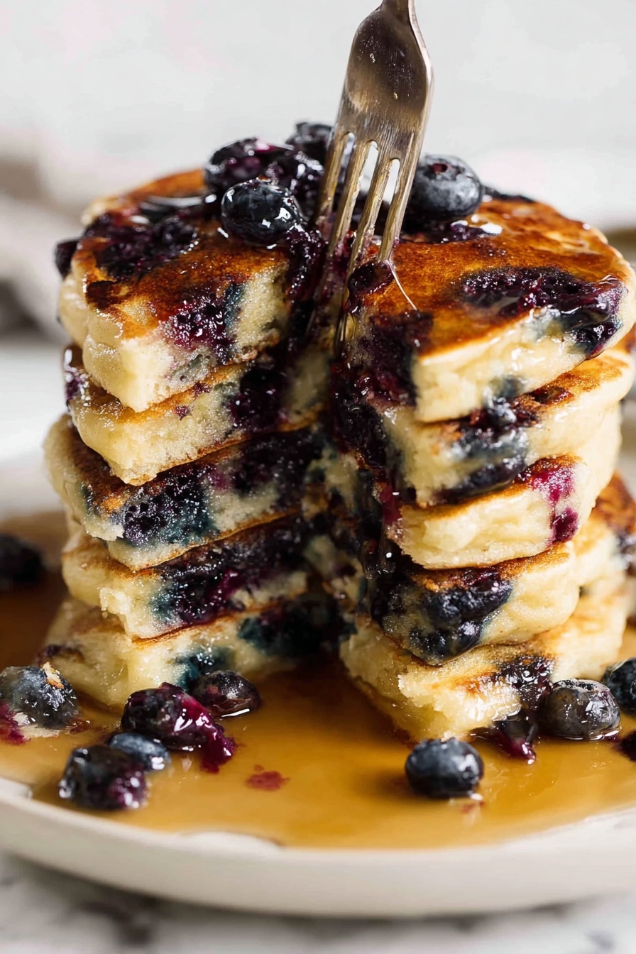 Fluffy Blueberry Pancakes | Irresistibly Soft & Juicy Breakfast