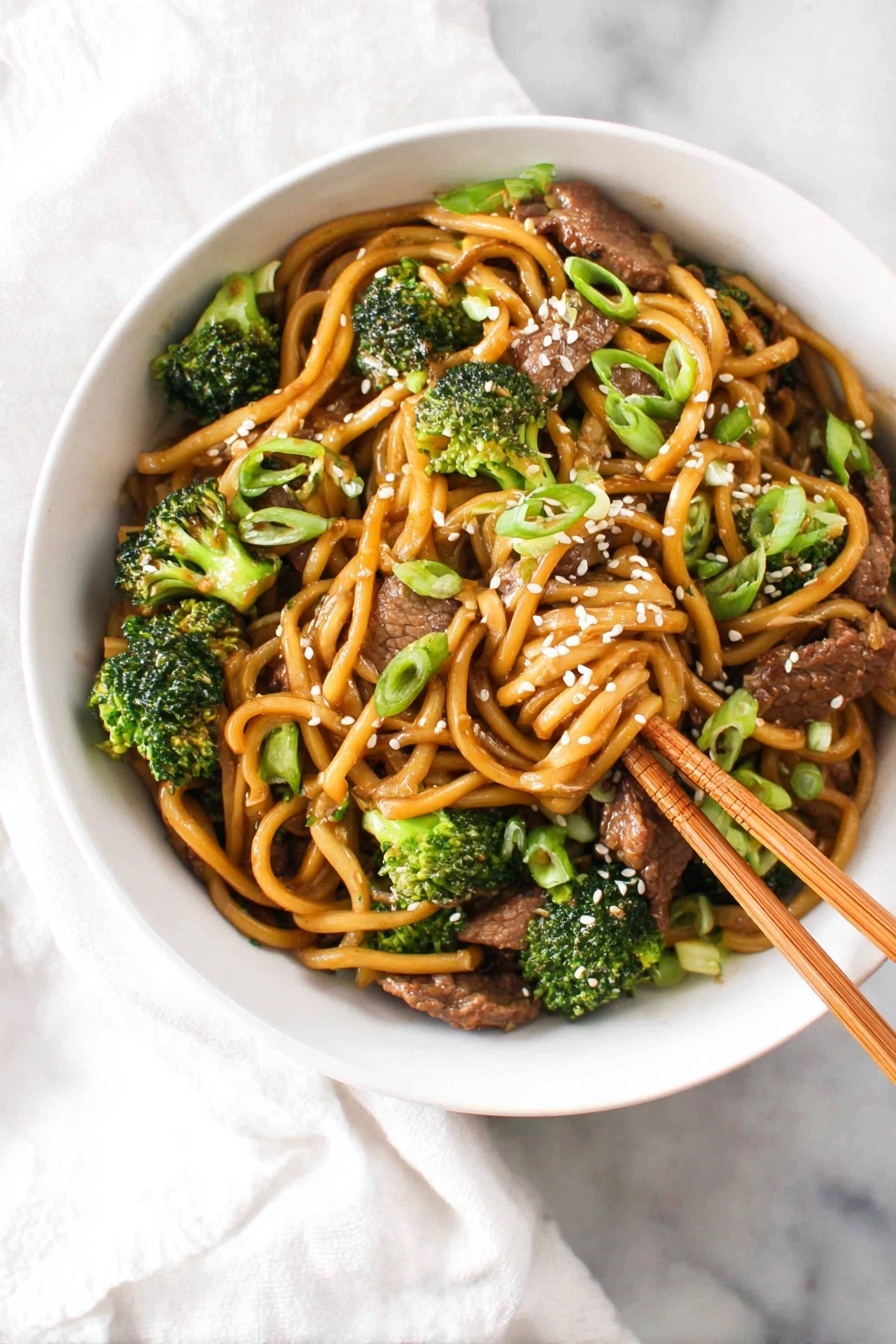 Chinese Beef and Broccoli Noodles Recipe | Delicious & Quick