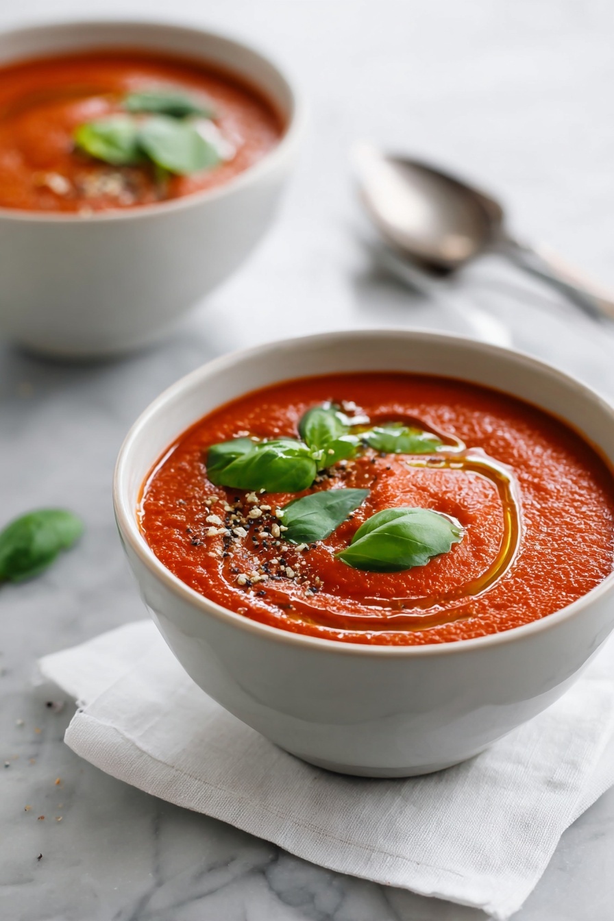 Roasted Red Pepper and Tomato Soup – Cozy & Flavorful Delight
