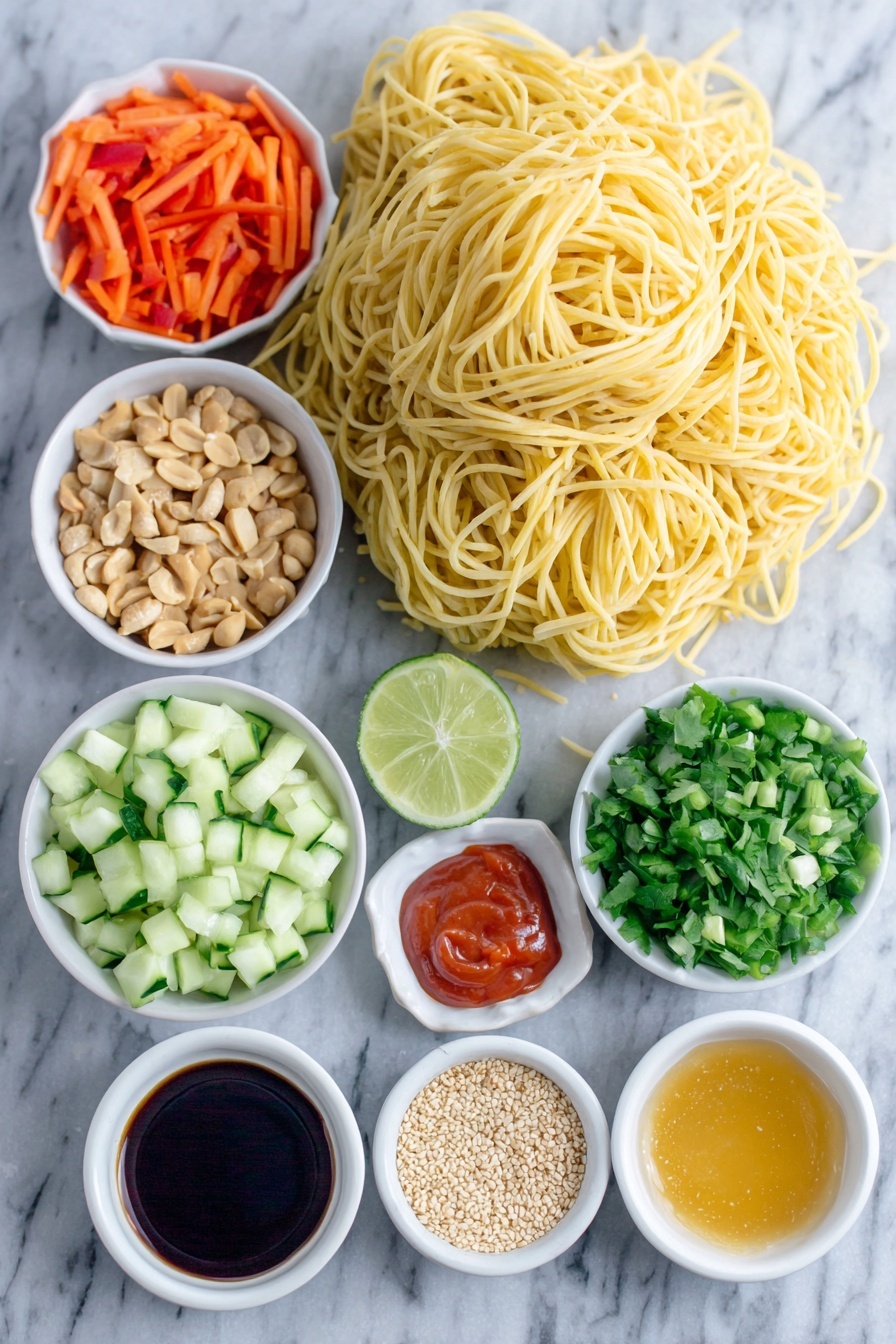 Spicy Thai Noodles with Peanut Sauce | Vibrant & Quick