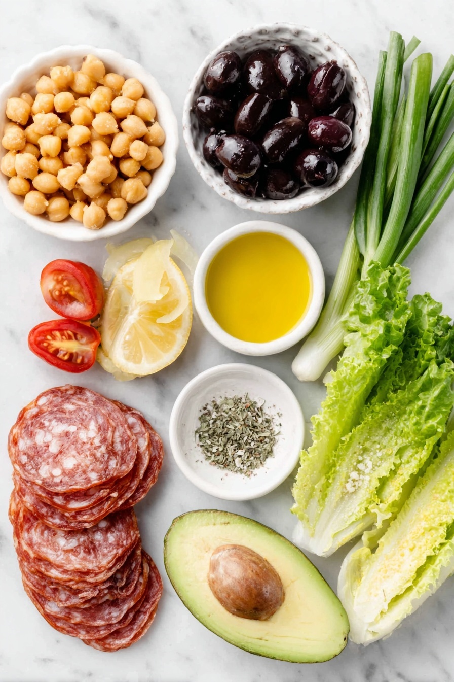 Italian Sub Salad with Crispy Chickpeas – Flavor-Packed & Easy